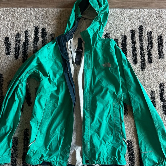 The North Face | Jackets & Coats | The North Face Turquoise Rain Jacket ...